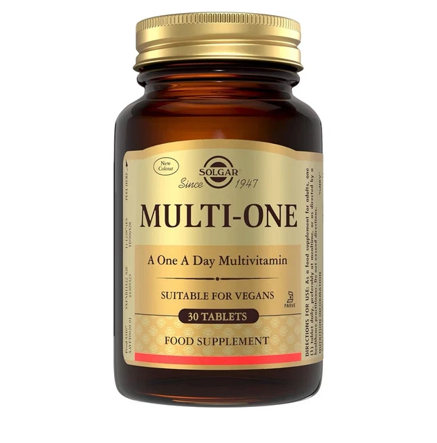 SOLGAR MULTI-ONE - One-a-Day Multivitamin Tablets - 30 Day Supply £11. ...