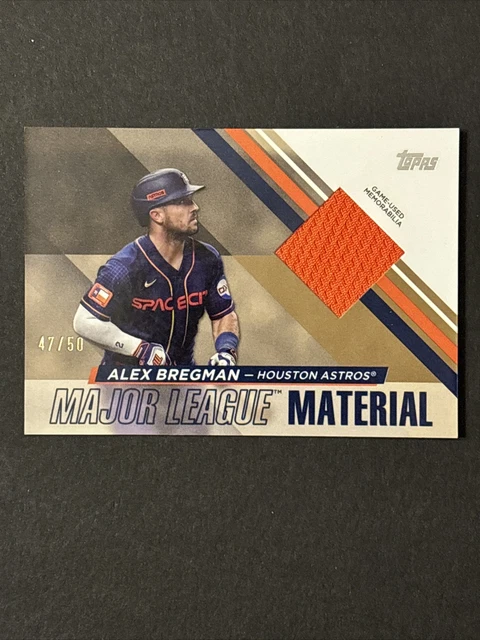 2024 TOPPS MAJOR League Material Gold 47/50 #MLM-AB Alex Bregman - Astros EUR 13,25 - PicClick FR