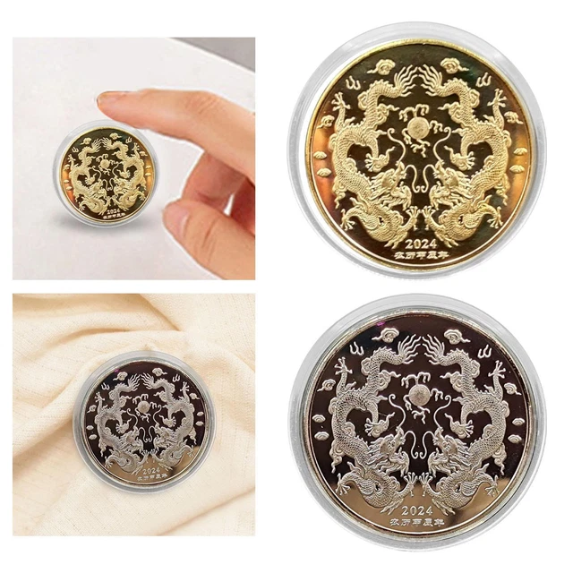 2024 YEARS OF The Dragon Chinese Coin, Chinese Dragon Lucky Coin ...