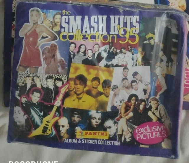 PANINI SMASH HITS 95 panini sticker box contain 100packs with album £ ...