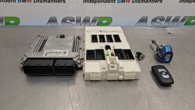 BMW N57N ENGINE ECU FEM Kit with Key F30 3 SERIES AUTOMATIC 0281019723 ...