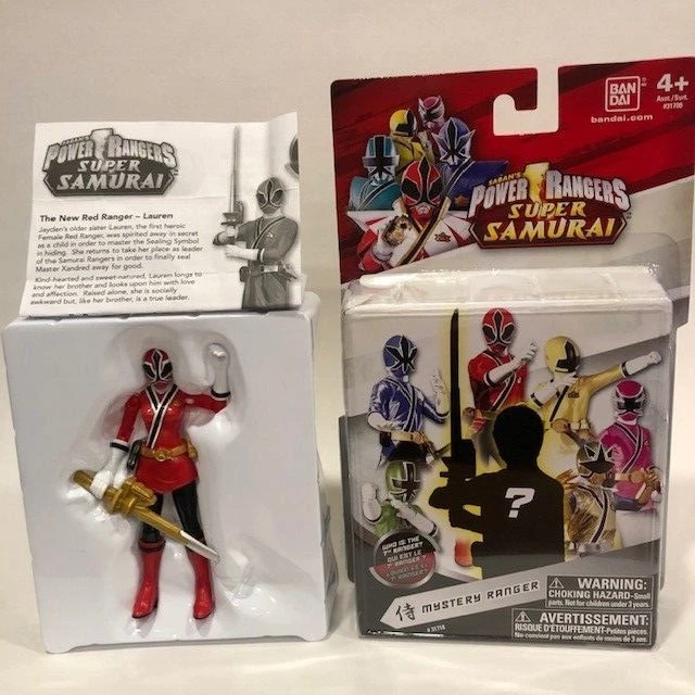 FIGURINE POWER RANGERS Super Samurai Mystery Ranger Lauren Red Bandai ...