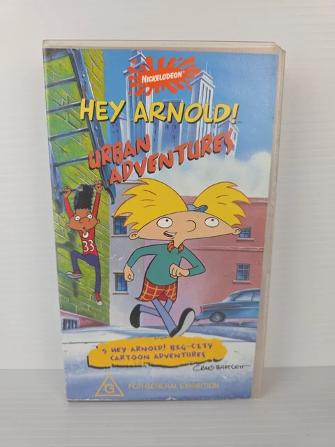 HEY ARNOLD! URBAN Adventures Rare VHS Video Tape Nickelodeon Orange ...