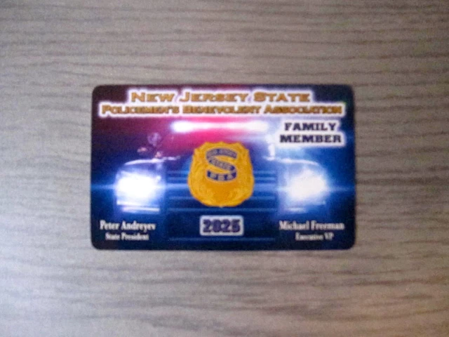 NJ POLICE COURTESY Card 2025 $50.00 - PicClick
