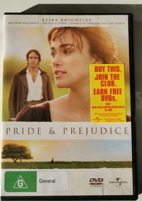 PRIDE & PREJUDICE (DVD, 2005) Keira Knightley Matthew MacFadyen Judi Dench £2.61 - PicClick UK