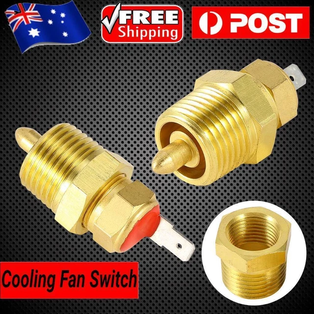 3/8& NPT ENGINE Radiator Temperature Thermo Sensor Cooling Fan Switch ...