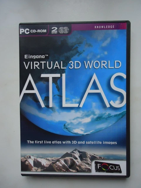 EINGANA VIRTUAL 3D World Atlas Cd-Rom Pc Disc £1.13 - PicClick UK