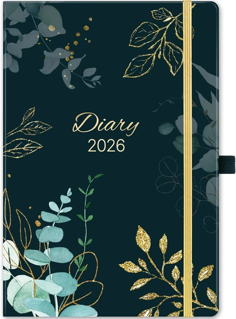 2026 DIARY - 2026 from Jan. - Dec. 2026, 2026 DIARY A5 Week to GREEN £ ...