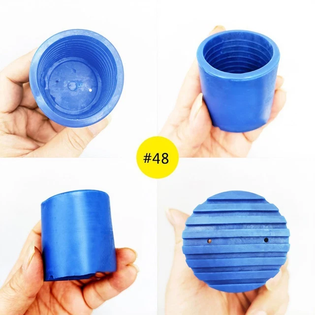 LADDER FOOT COVERS Rubber Pads for Stable Ladder Base 48mm 52mm ...