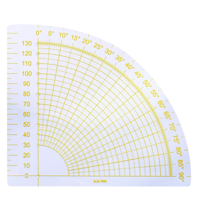 PLASTIC SECTOR PATCHWORK Ruler Cutting Ruler Measuring, Drawing Tools ...
