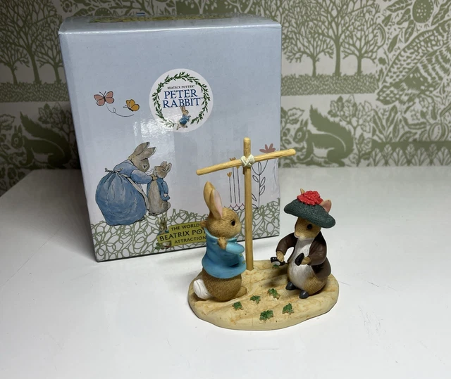 ENESCO BEATRIX POTTER Peter Rabbit And Benjamin Bunny Figurine Limited ...