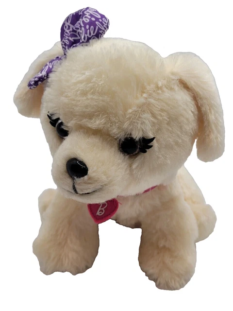 BARBIE PUPPY DOG with Light & Sound By MATTEL 8"plush Soft Toy Barbie ...