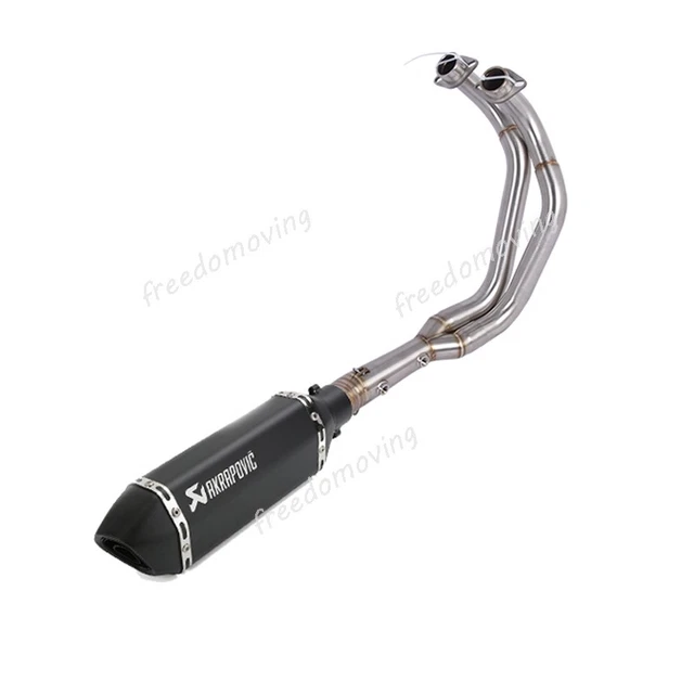 FOR YAMAHA MT07 FZ07 2025 2026 Exhaust System Header Link Pipe Black ...