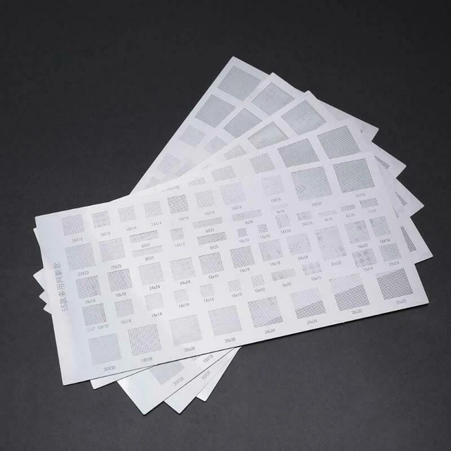 EASY TO USE BGA Solder Template Set 5pcs with Solder Ball Saving Design ...