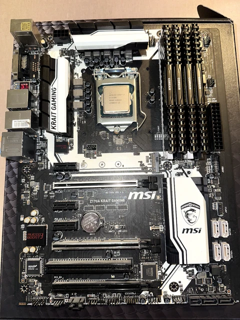 MSI Z170A KRAIT ATX Motherboard + Intel i7-6700K + 32GB DDR4 Corsair ...