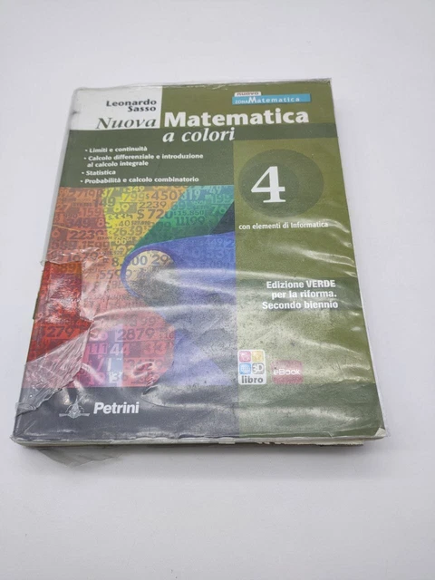 NUOVA MATEMATICA A COLORI - vol. 4 - Edizione Verde - LEONARDO SASSO ...