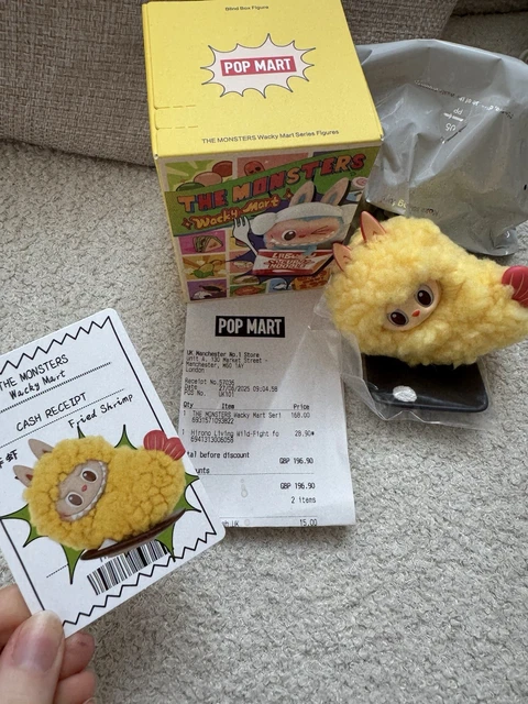 POP MART LABUBU THE MONSTERS Wacky Mart Series Figures - Fried Shrimp £47.48 - PicClick UK