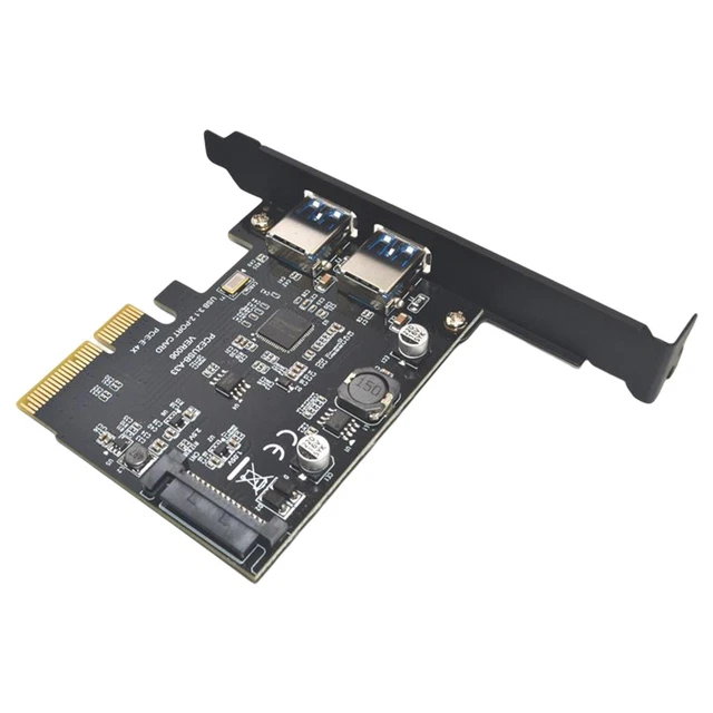 USB3.2 GEN 2 Dual Ports Type-a Pci-e Expansion Card Professional Size ...