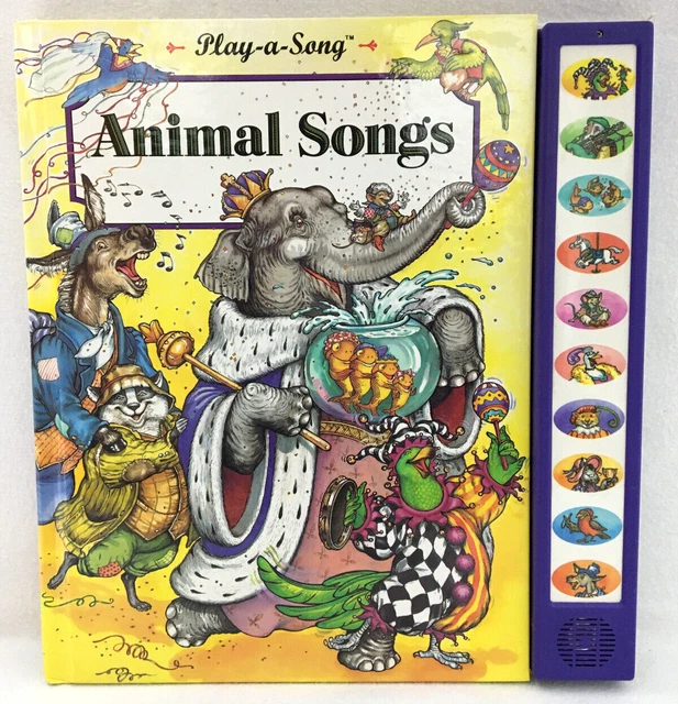 &ANIMAL SONGS& PLAY-A-SONG Book W/10 Favorite Songs Hard Cover - Needs ...