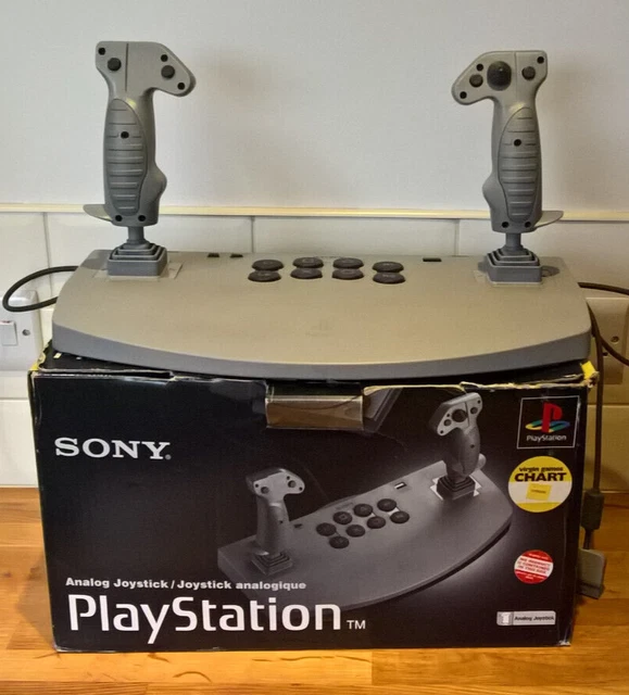 SONY PLAYSTATION ONE Analog Flight Dual / Twin Joystick Controller with ...