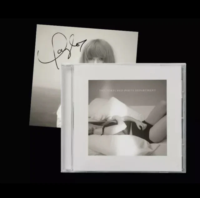 CD DEL DEPARTAMENTO de Poetas Torturados Taylor Swift Bonus Track El Manuscrito Imagen Firmada ...