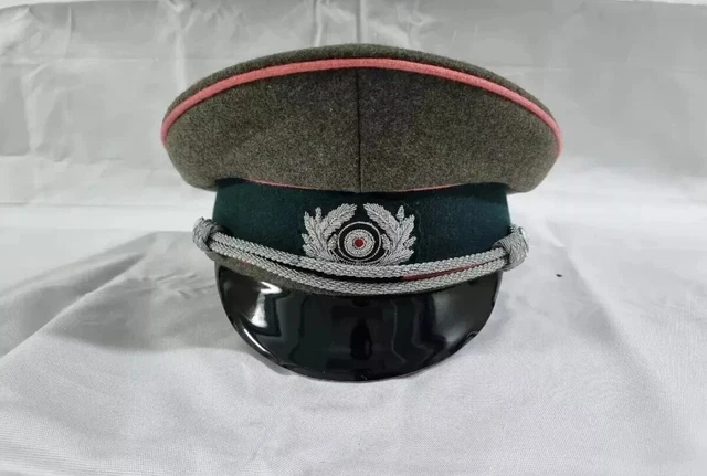 WW2 GERMAN UNIFORM Heer Panzer Officer /Visor Cap/Hat Made to order £54 ...