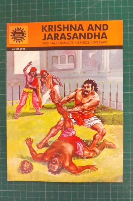 GRAPHIC NOVEL BOOK Amar Chitra Katha Krishna And Jarasandha Vol 518 ...