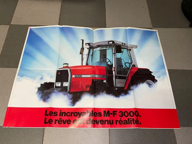 BROCHURE PROSPEKT PROSPECTUS GAMME TRACTEUR MASSEY FERGUSON 3000 tractor-traktor EUR 11,50 ...
