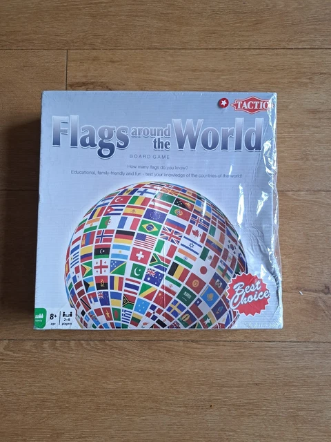 Tactic Flags Around The World Board Game How Many Do You Know Brand New Sealed £9 99 Picclick Uk