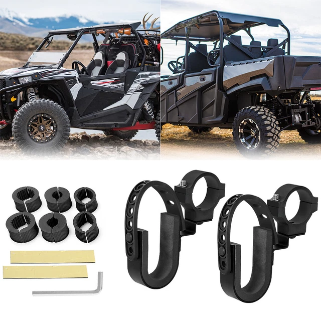 UTV OVERHEAD ROOF Gun Holder Bow Rifle Rack For Polaris RZR Ranger XP ...