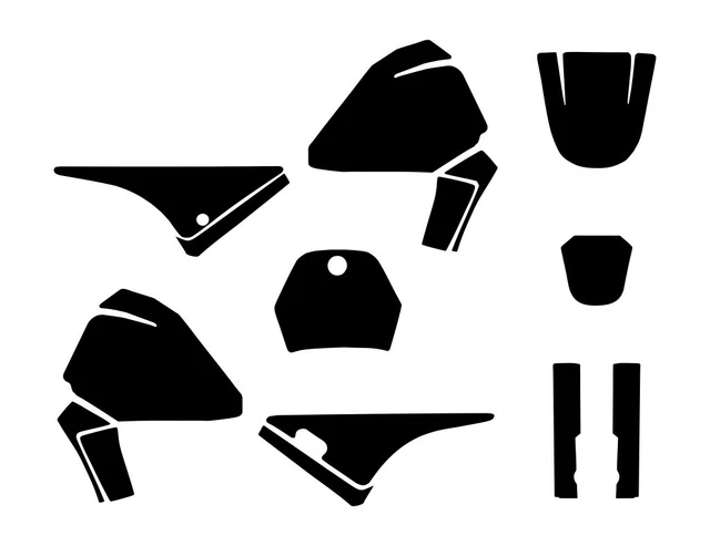 YAMAHA PW 80 1981-2021 Motocross Vector Graphics MX Template 1:1 $18.90 ...