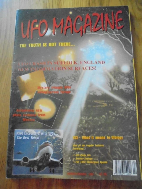 UFO MAGAZINE JANUARY / February 1995 (Rendlesham Forest Incident) VERY ...