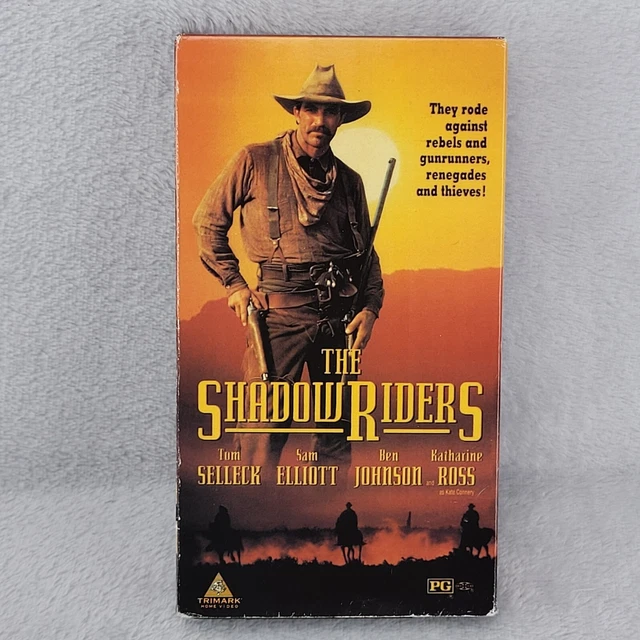 THE SHADOW RIDERS VHS 1991 Tom Selleck Sam Elliott Katharine Ross ...