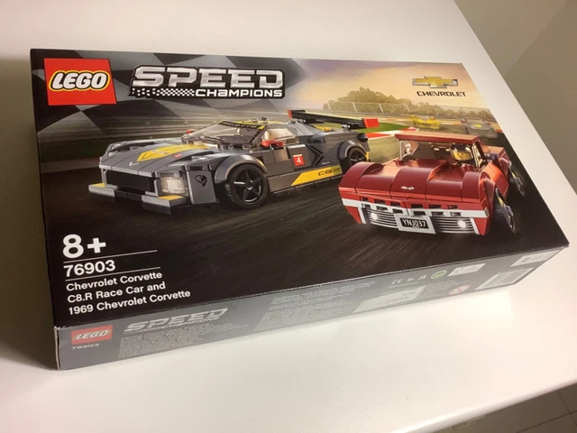 LEGO SPEED CHAMPIONS 76903 Chevrolet Corvette C & R and 1969 Corvette ...