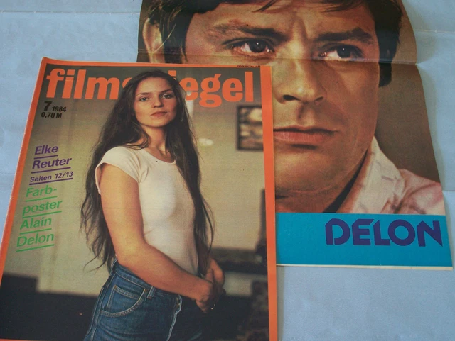 DDR FILMSPIEGEL 7/1984 Elke Reuter, Alain Delon, Defa Millionäre, Alec ...