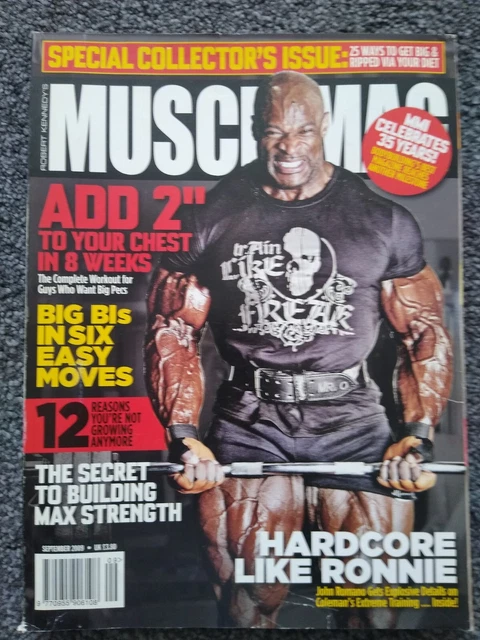 MUSCLEMAG BODYBUILDING MAGAZINE September 2009 Ronnie Coleman Collector ...