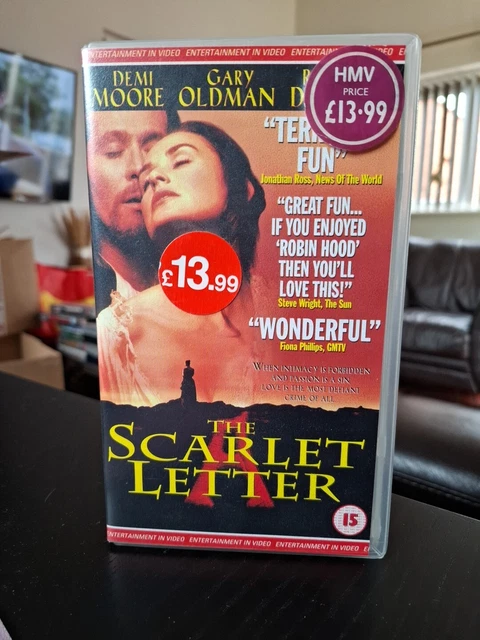 VHS TAPE THE Scarlet Letter Demi Moore £5.91 - PicClick UK