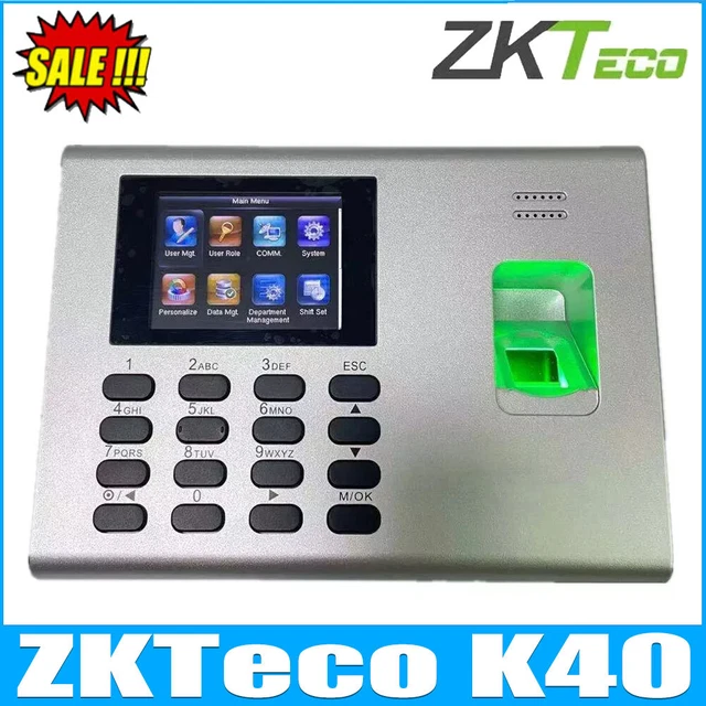 ZKTECO K40 ID/IC Biometric Fingerprint Time Attendance System Built in Battery $162.49 - PicClick CA