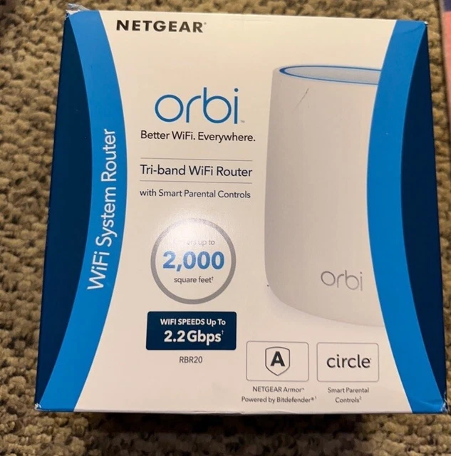 NETGEAR ORBI WHOLE Home Mesh-Ready WiFi Router (RBR20) $40.00 - PicClick