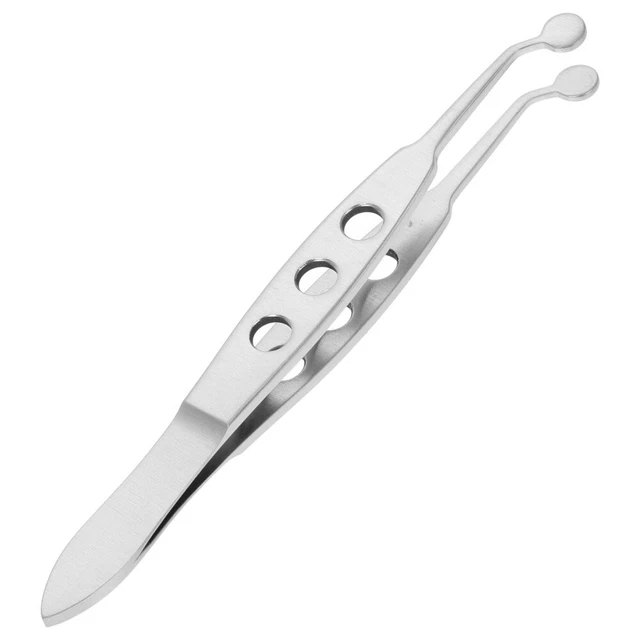 MEIBOMIAN GLAND MASSAGE Forceps Eye Stye Remover Tweezer Round Tip ...