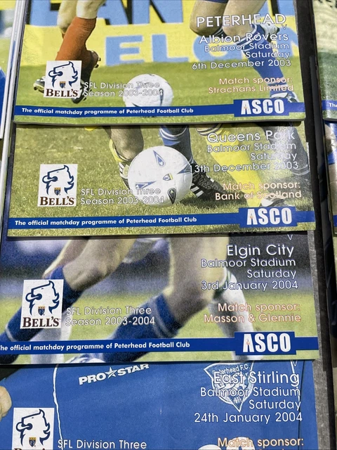 PETERHEAD SEASON 2002/03 £7.58 - PicClick UK