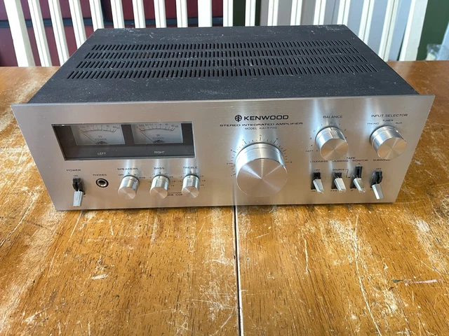 VINTAGE KENWOOD STEREO integrated Amplifier Model KA-5700 NICE SOUND £155.68 - PicClick UK
