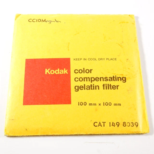 KODAK WRATTEN 4IN (100mm) Gelatin Filter CC10 Colour compensating ...
