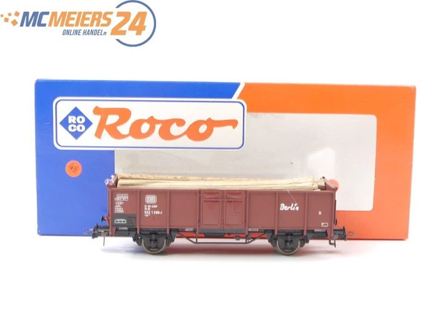 ROCO H0 46891 offener Güterwagen "Berlin" + Holzstämme 552 1 988-7 DB ...