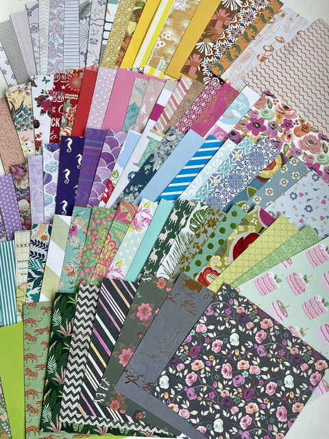 ASSORTED CRAFT CARD Paper Bundle - Scrapbooking, Journaling, Cardmaking ...