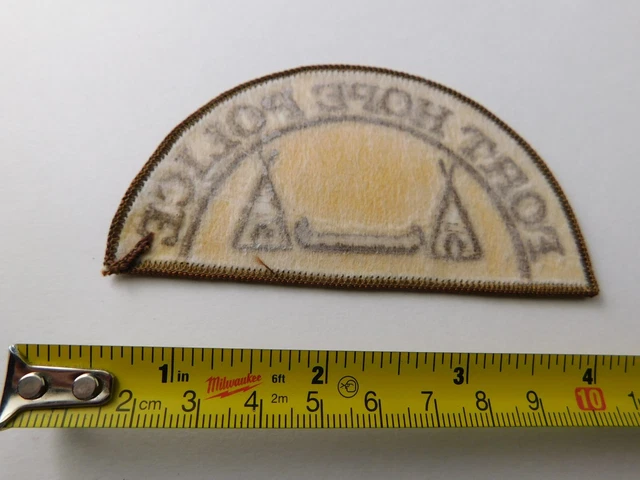 FORT HOPE FIRST Nations Police Vintage Patch Badge Native Canada Canoe ...