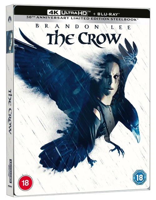 BRANDON LEE in THE CROW 4K & BluRay LIMITED EDITION STEELBOOK NEW RARE ...