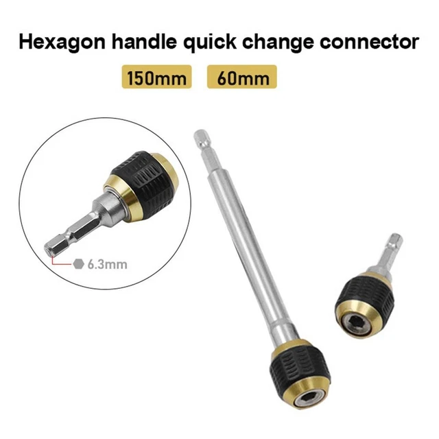 HEXAGONAL HANDLE POWER Tool Drill Adapters Electric Drill Driver Drill ...
