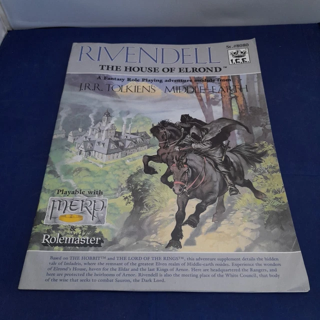 MERP ROLEMASTER RIVENDELL The House Of Elrond ICE 8080 1st US Edition ...