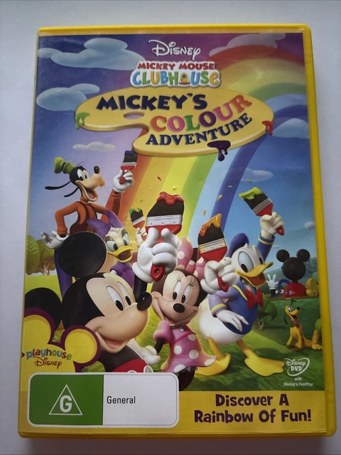 MICKEY MOUSE CLUBHOUSE-MICKEY'S Colour Adventure (DVD, 2007) VGC $12.50 ...